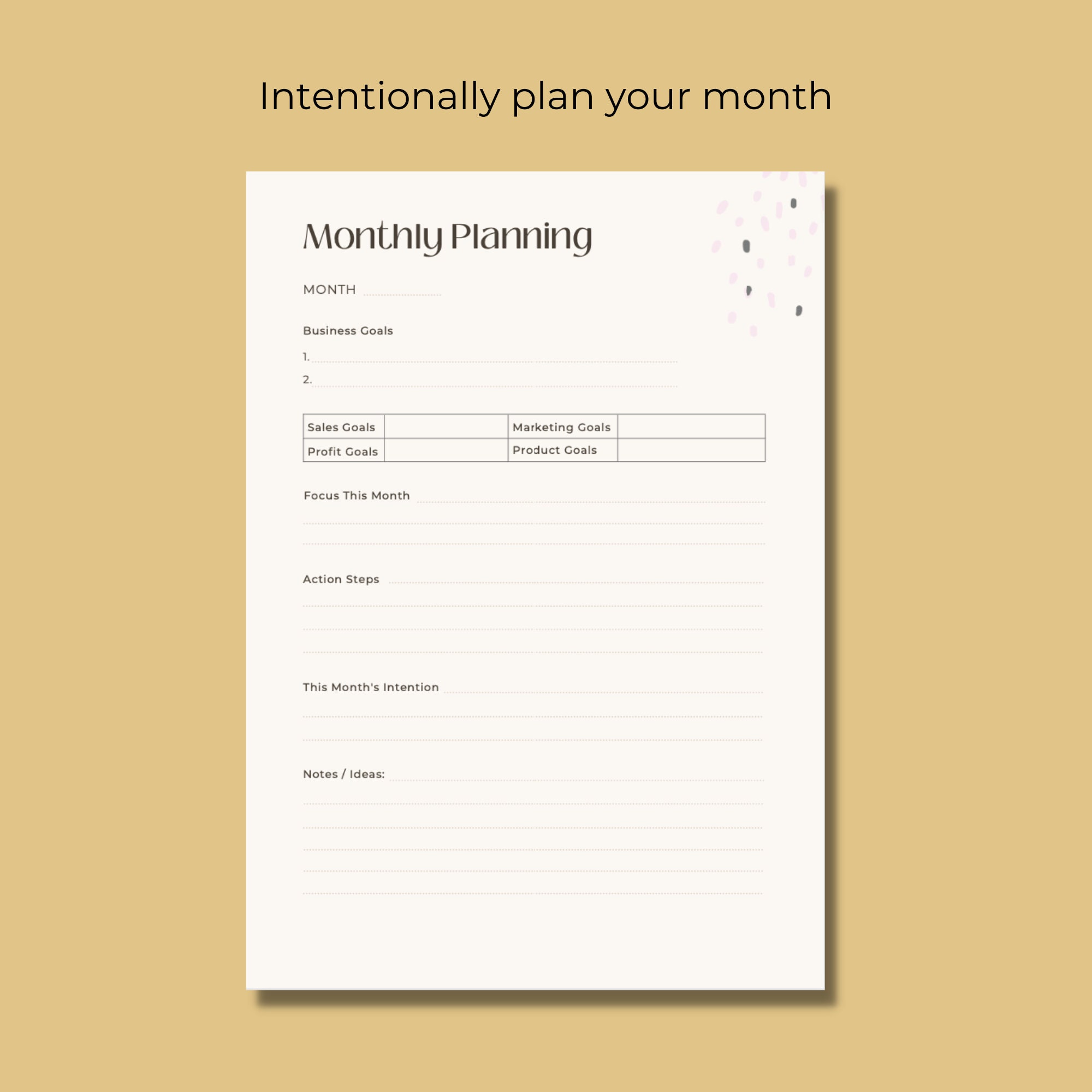 Printable Business Planner Bundle Monthly Business Review - Etsy