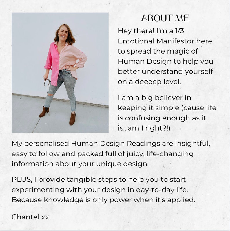 Human Design Video Recorded Reading Human Design Full Digital Chart ...