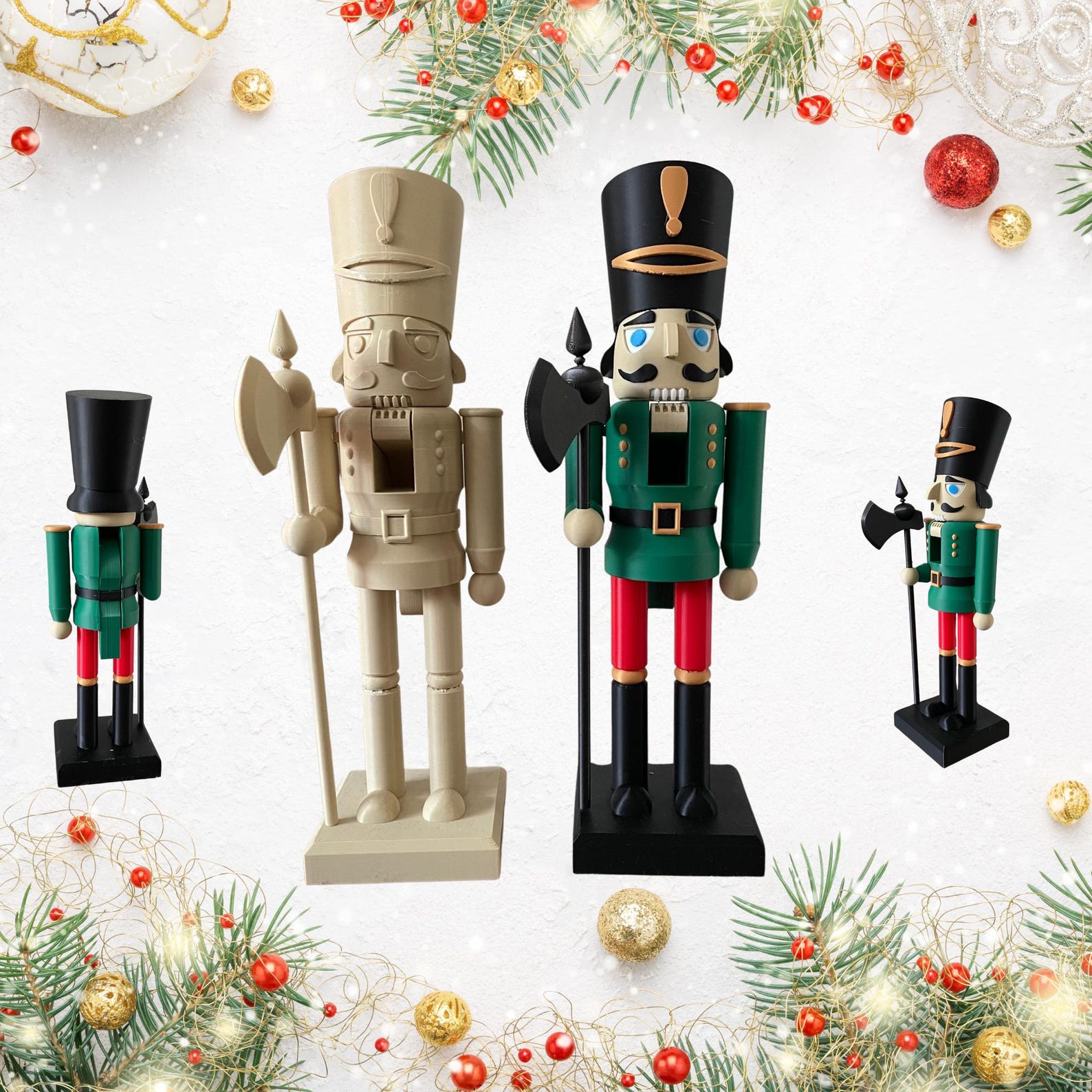 3D Nutcracker Modular - Christmas Nussknacker STL & 3MF - Etsy