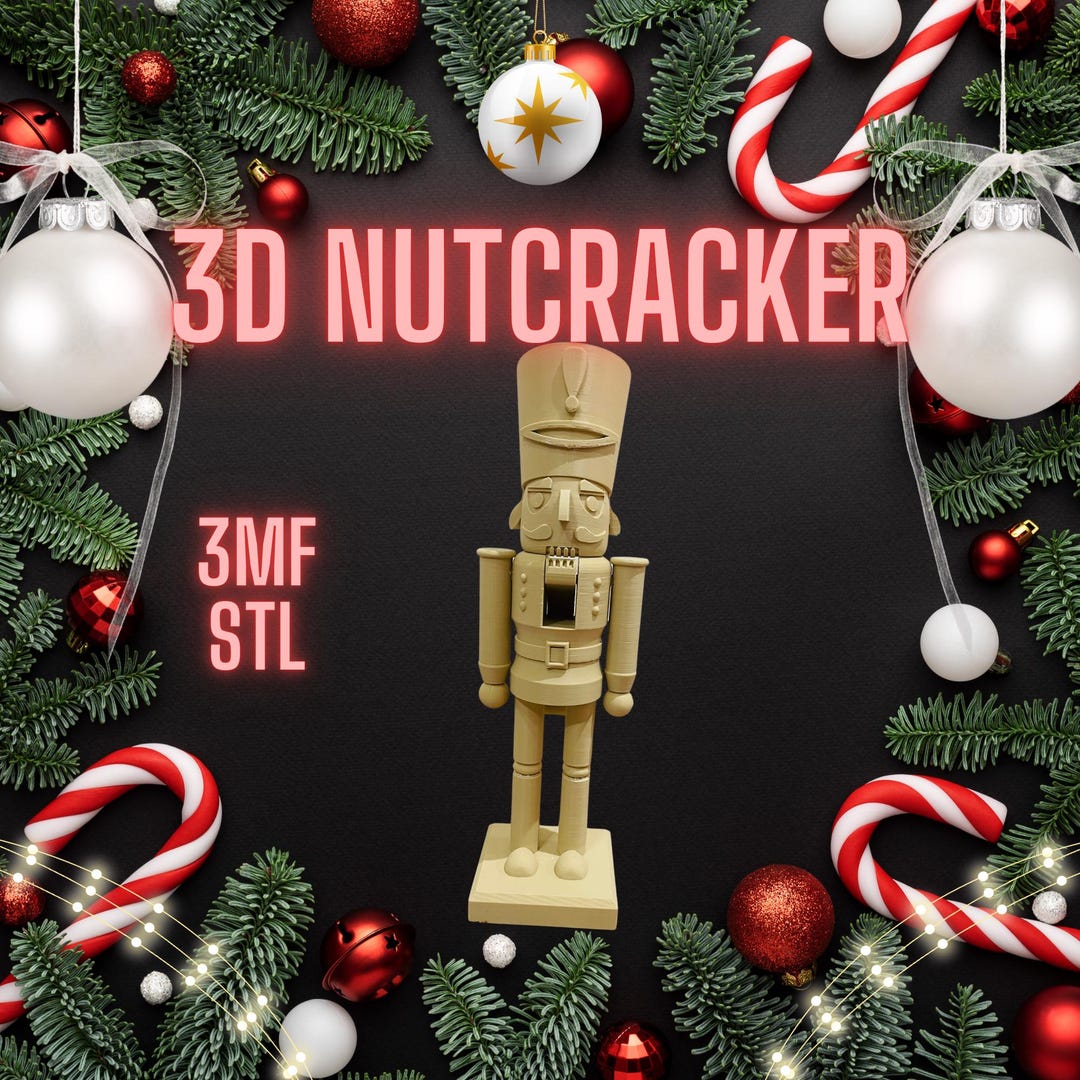 Nutcracker Christmas Decoration Digital 3D Printing STL File - Etsy