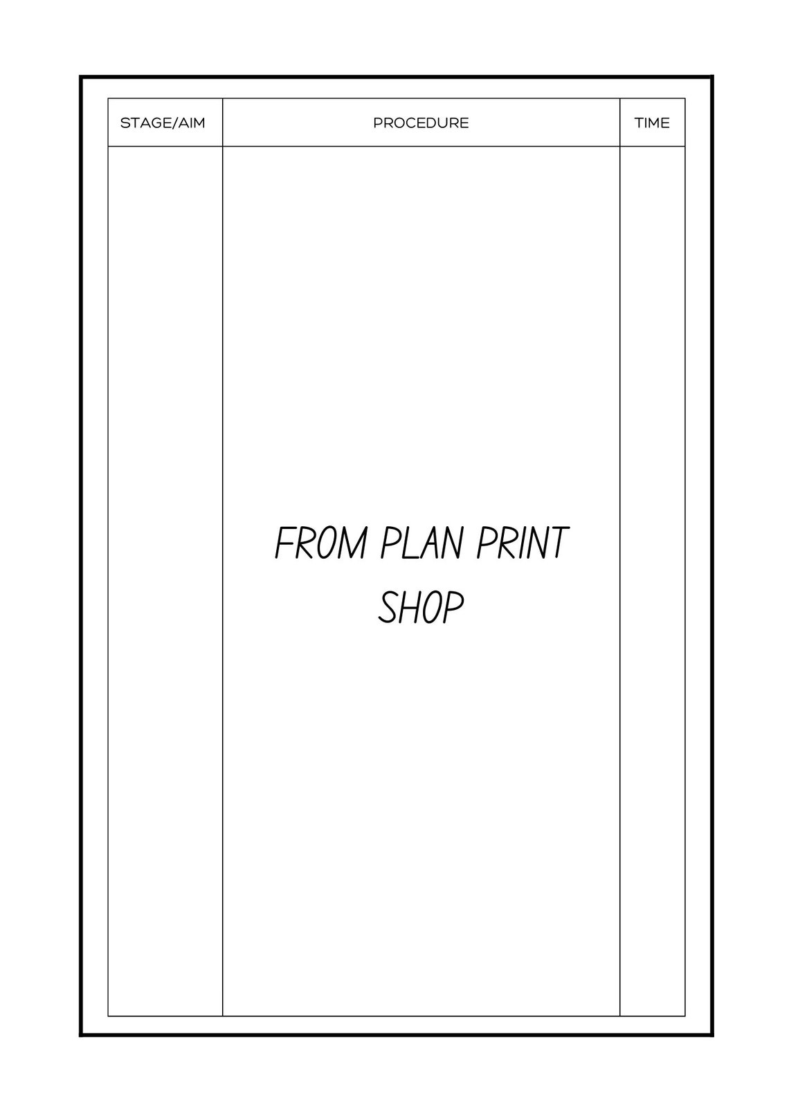 Lesson Plan Template for ESL/TEFL Teachers Lesson Plan Printable ...