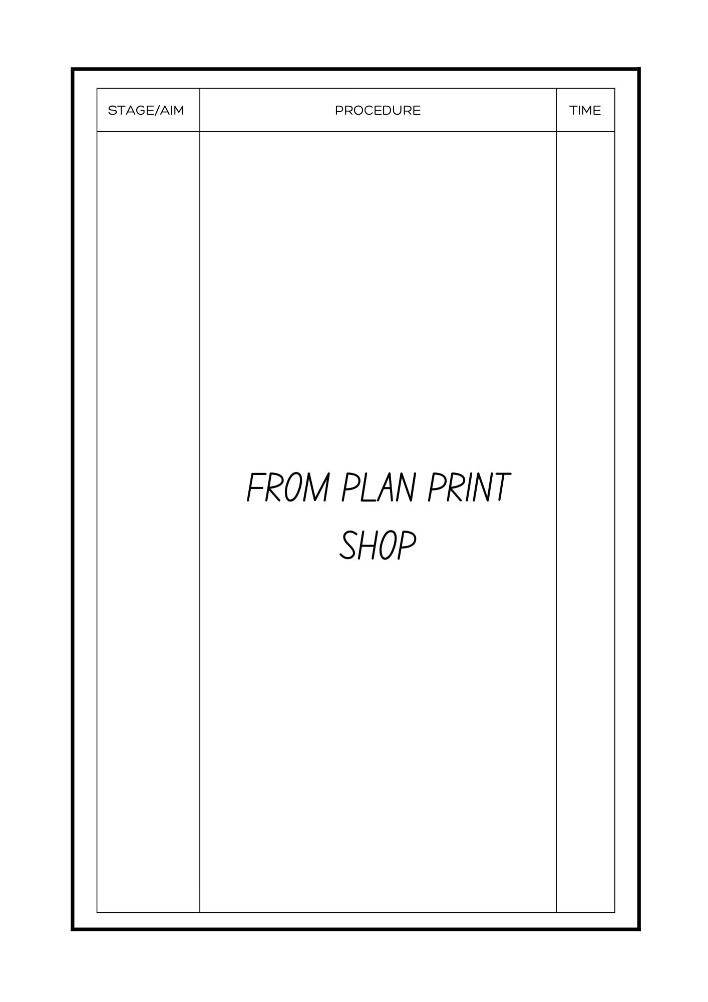 Lesson Plan Template for ESL/TEFL Teachers Lesson Plan Printable ...