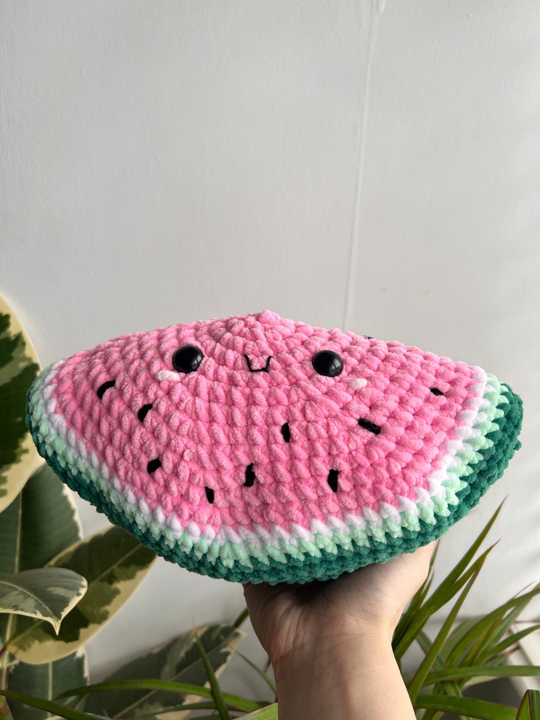 Super Soft Cute Handmade Crochet WATERMELON Plushie High Quality Plush ...