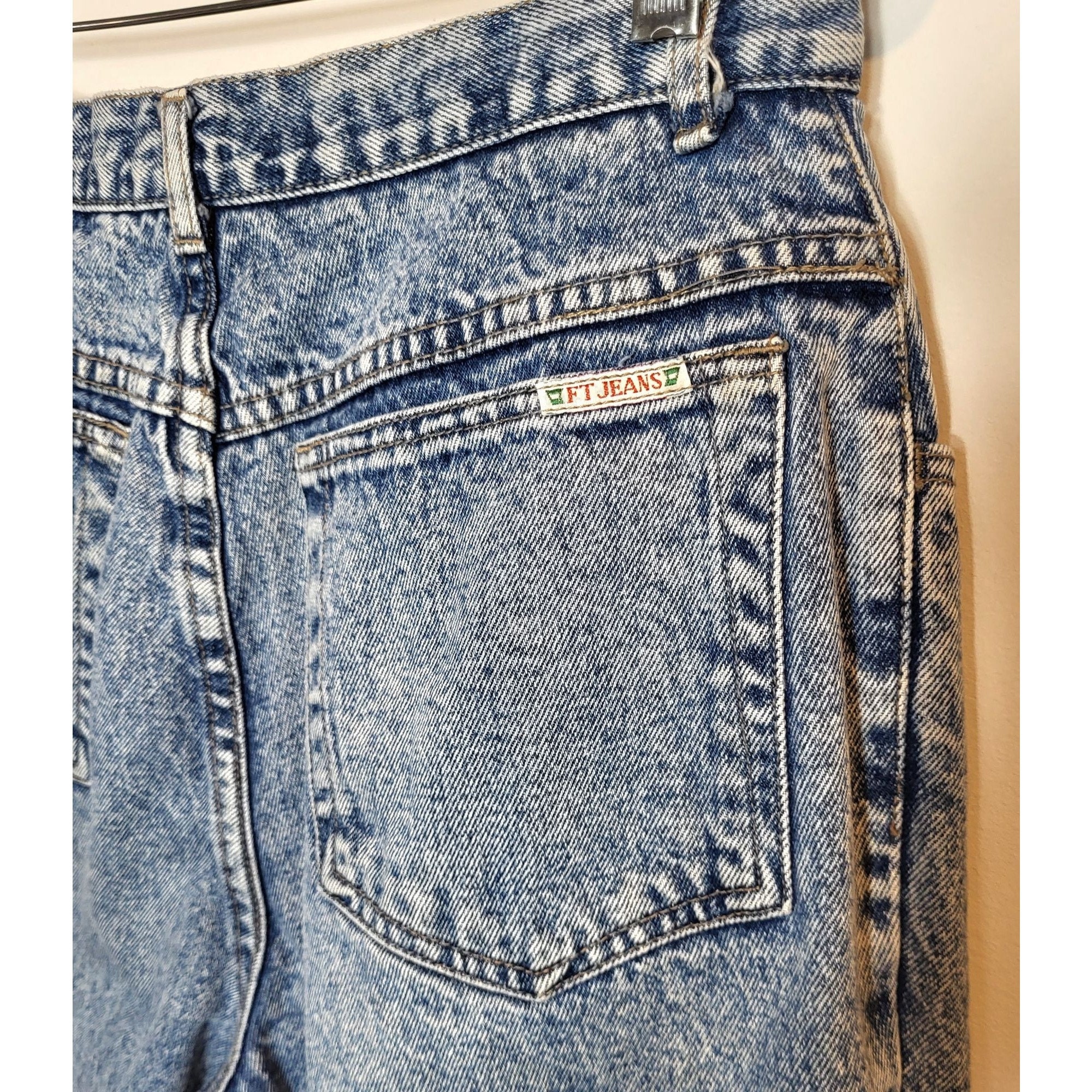 Vintage Womens 80's Filippo Totti Acid Wash Snap Ankle Mom Jeans 13/14 ...