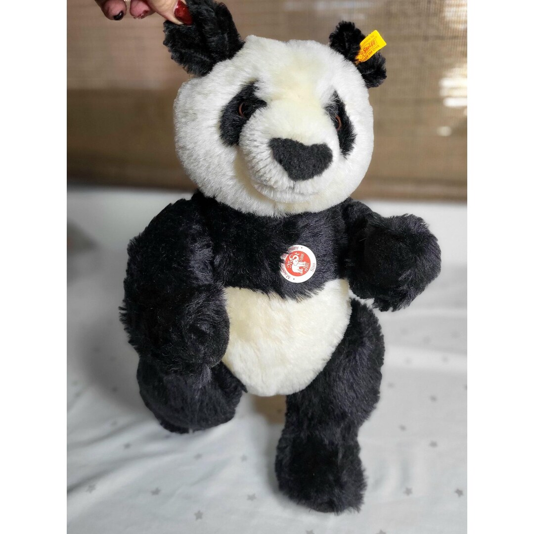 Steiff Siro Panda Bear Jointed Body Plush Stuffed 060144 W/tag & Button ...