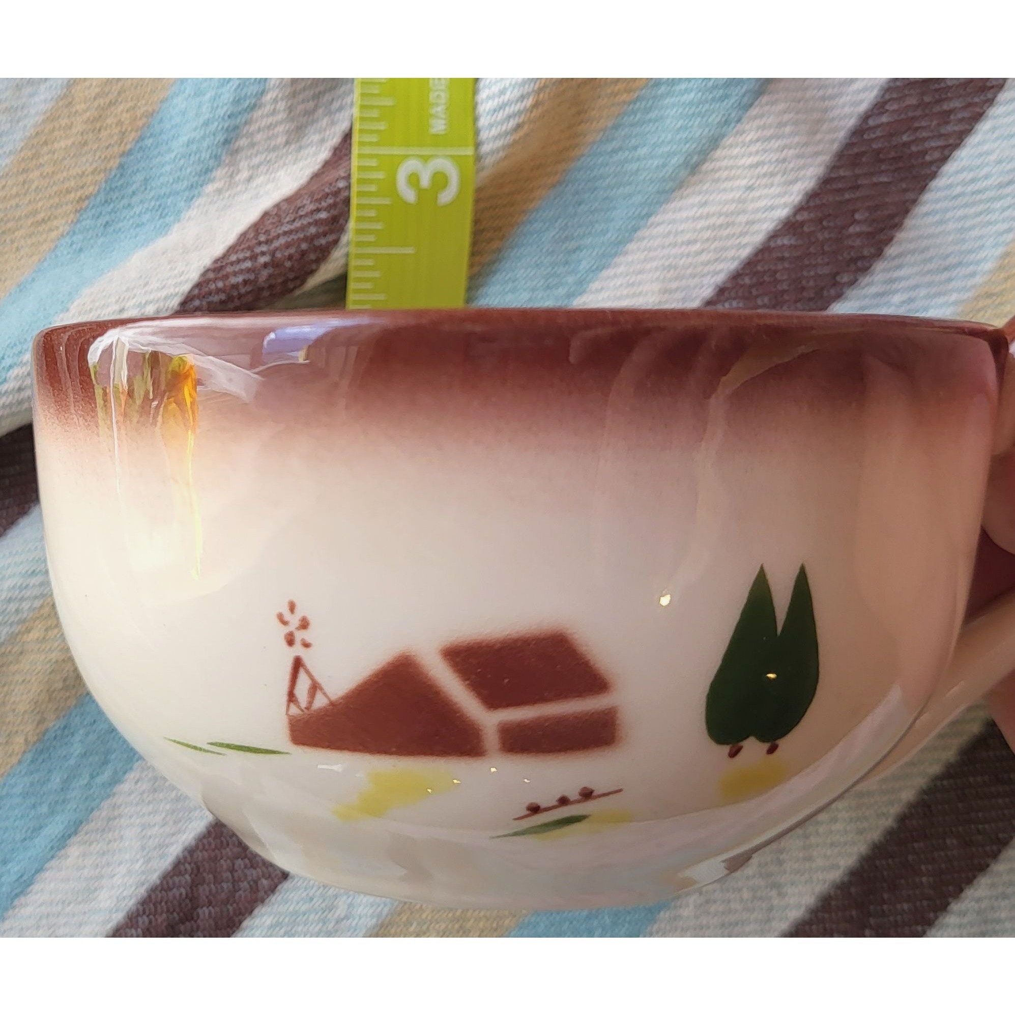 Set of I Love Lucy MCM Brock of California Brown Country Lane Farmhouse ...