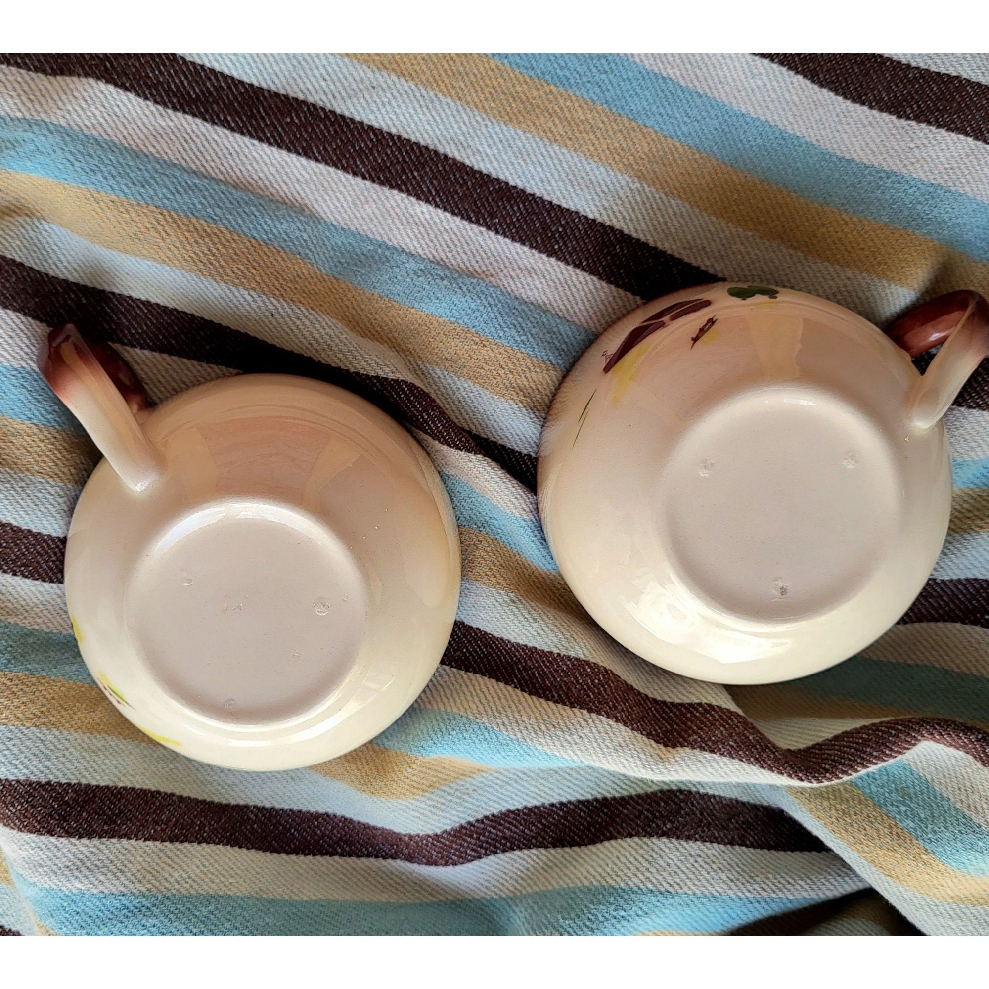 Set of I Love Lucy MCM Brock of California Brown Country Lane Farmhouse ...