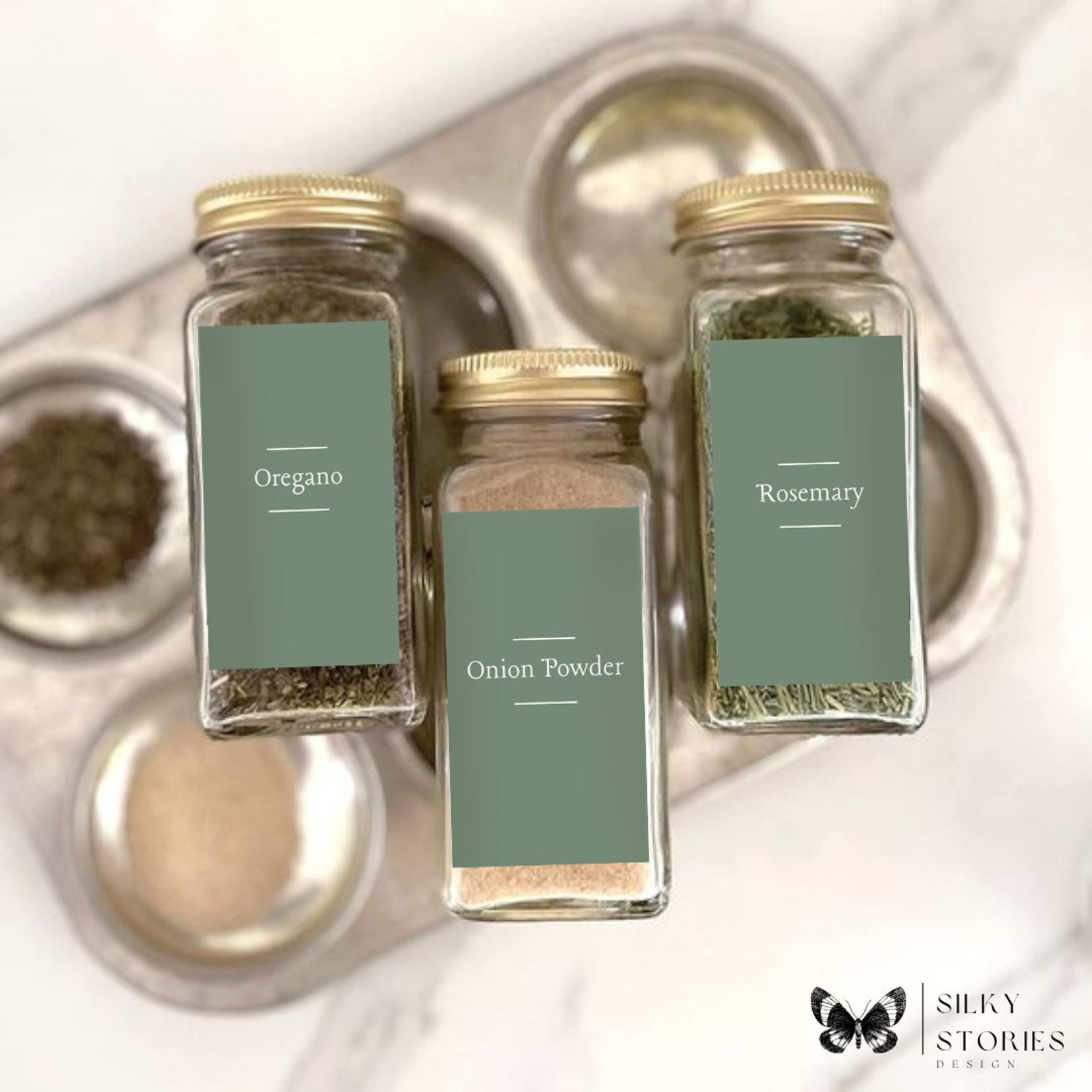 Printable Pantry Labels, Spice Label Set, Printable Kitchen Labels, Zero Waste Kitchen Labels ...