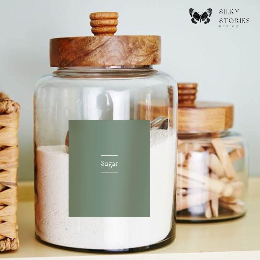 Printable Pantry Labels, Spice Label Set, Printable Kitchen Labels ...