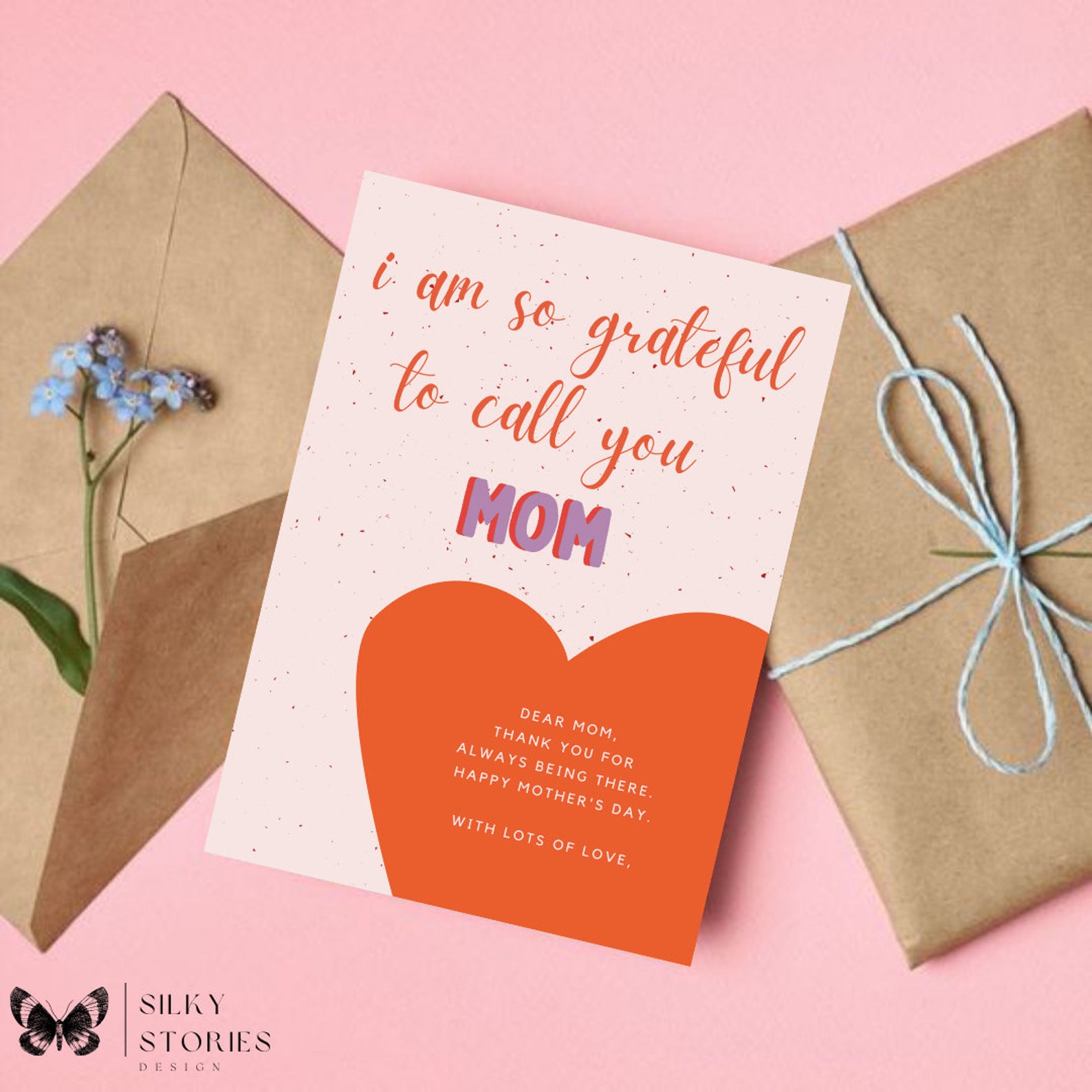Printable Mother's Day Card: Grateful Mom Message (PDF & PNG) - Etsy