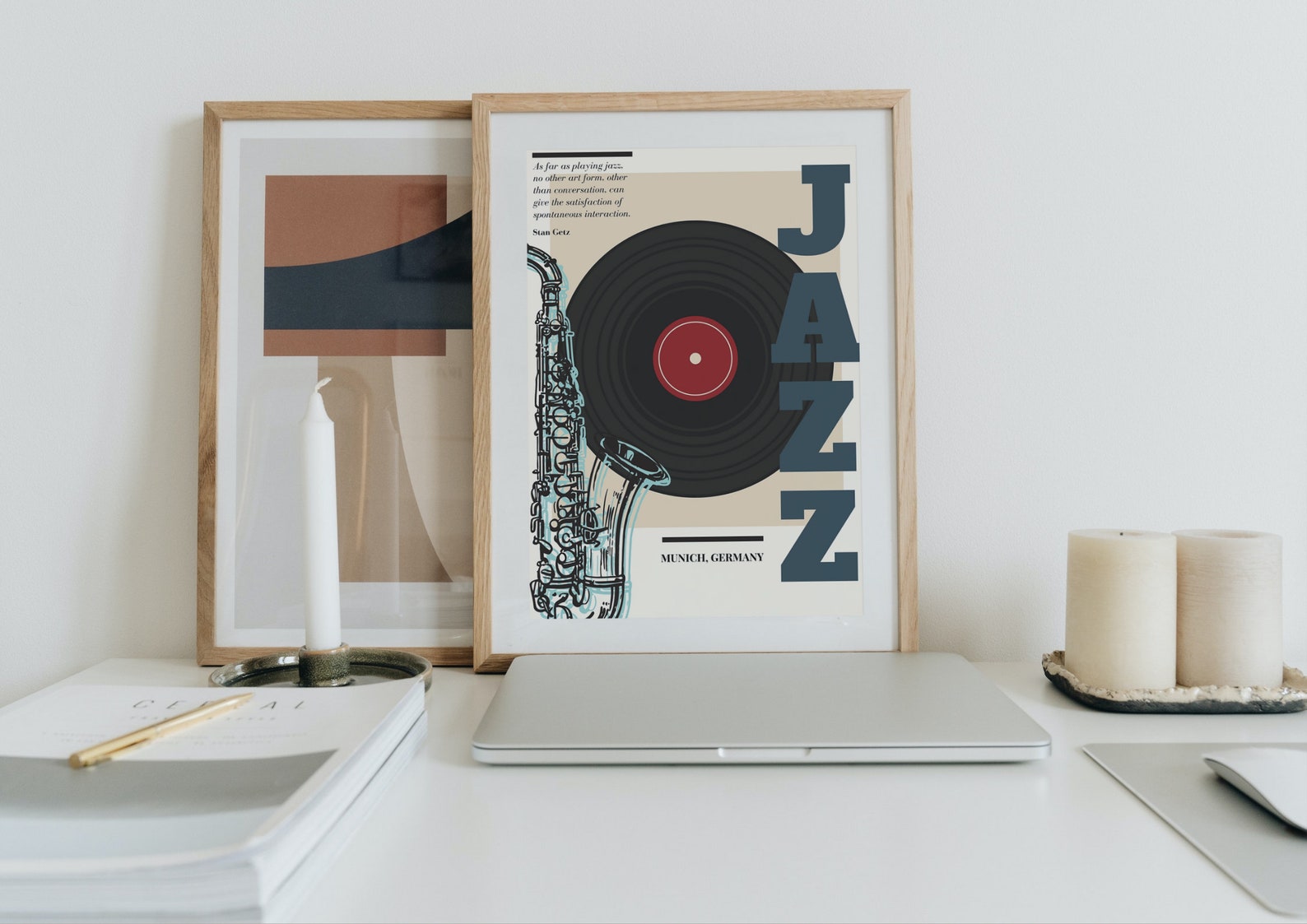 Printable Vintage Wall Decor, Musical Wall Art, Digital Jazz Print ...