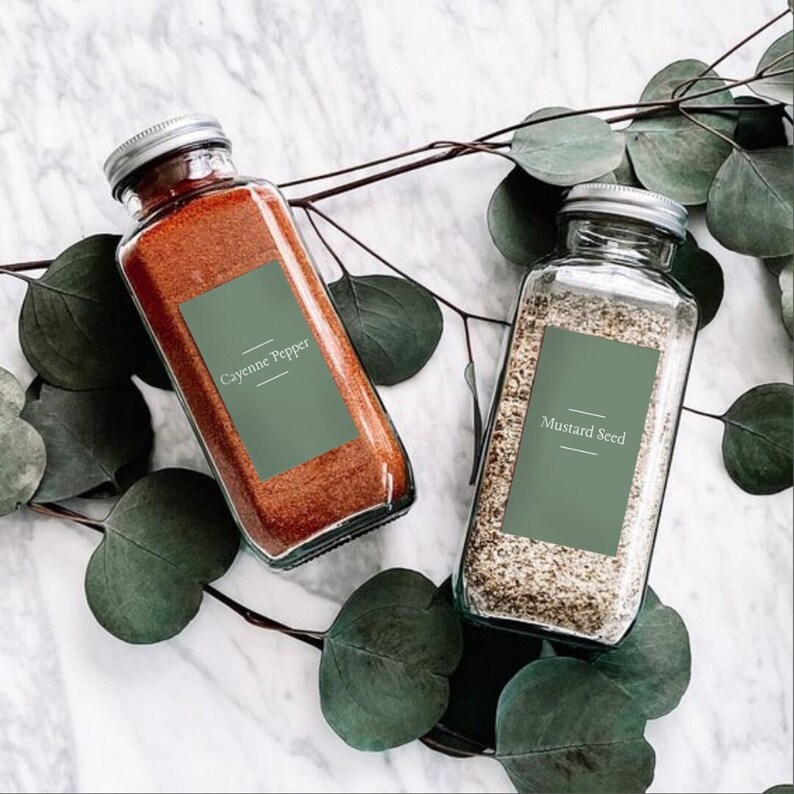 Printable Pantry Labels, Spice Label Set, Printable Kitchen Labels ...