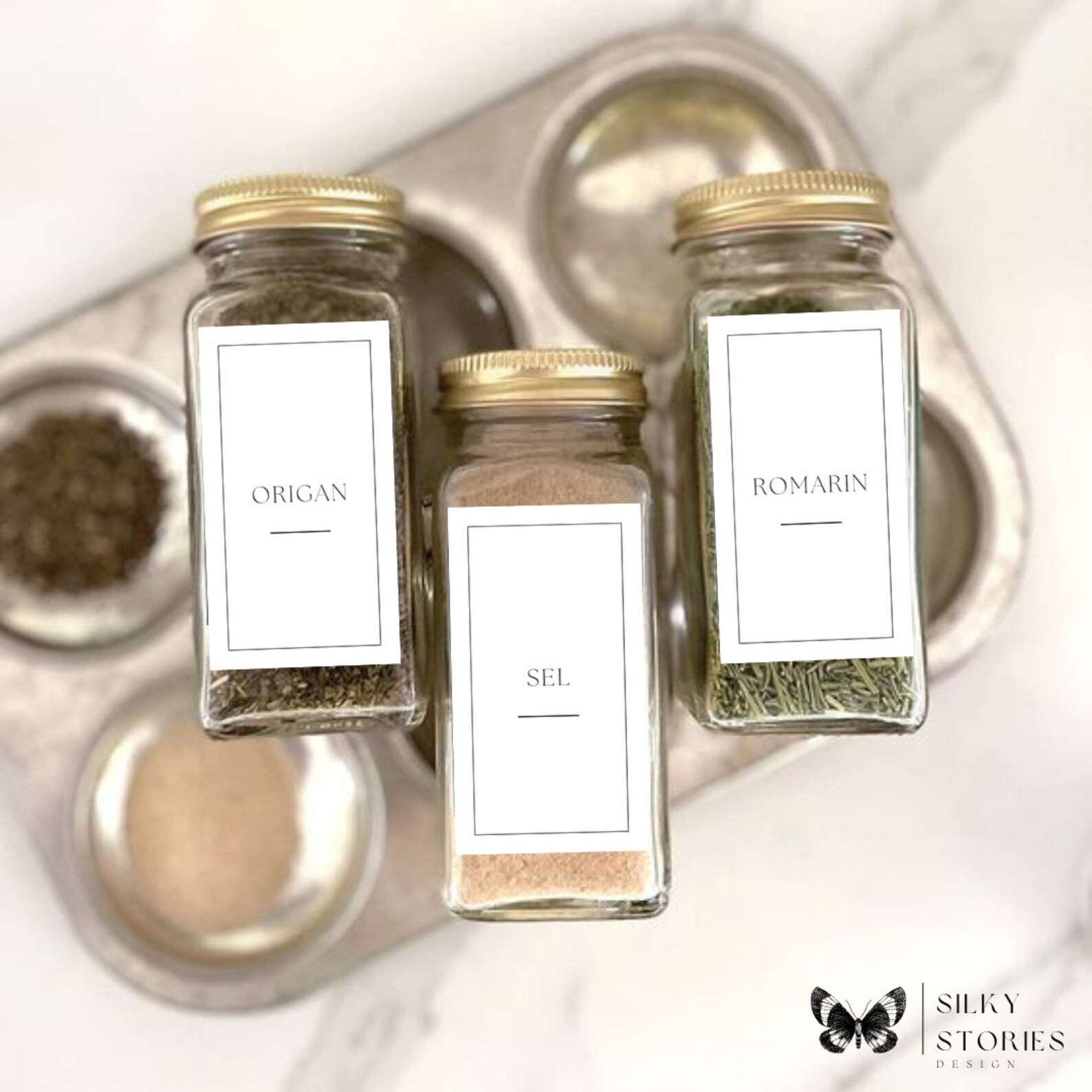 Printable French Kitchen Labels, Minimalist Pantry Stickers ...