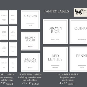 Printable Minimalist Pantry Label Set - Customizable Household Labels ...