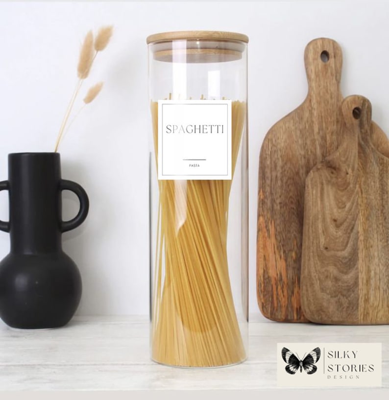 Printable Minimalist Pantry Label Set - Customizable Household Labels ...