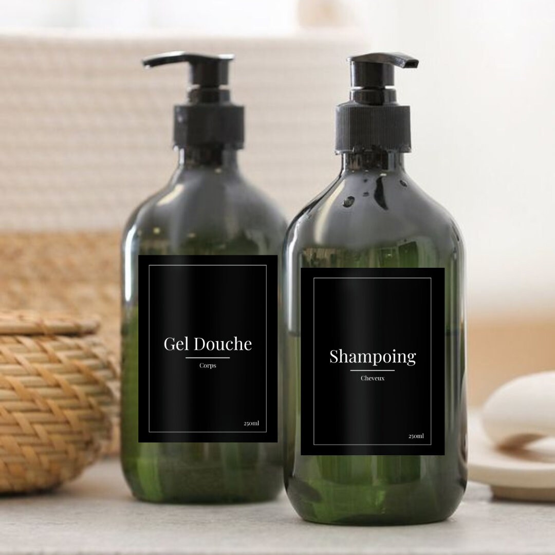 Printable Bathroom Labels, French Cosmetic Stickers, Zero Waste ...