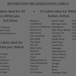 Printable Customizable Minimalist Bathroom Labels, Personalized ...