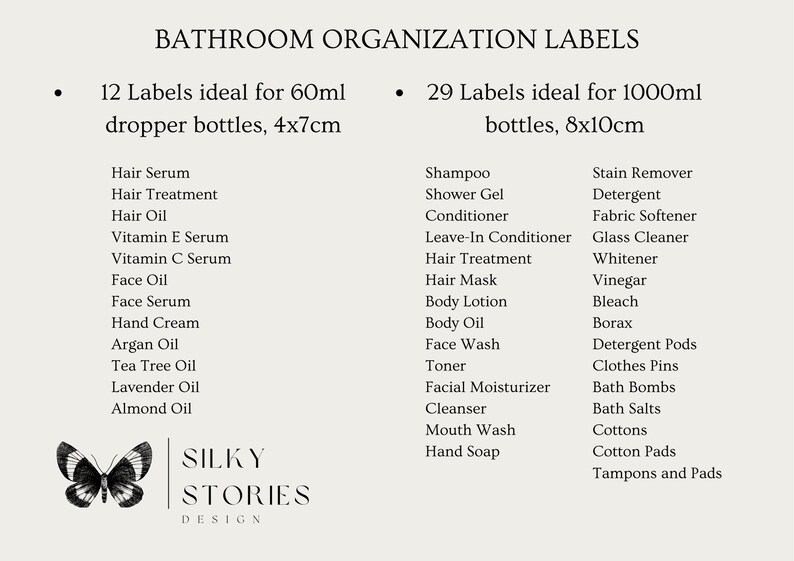 Printable Green Bathroom Labels, Customizable Zero Waste Labels, Rustic ...