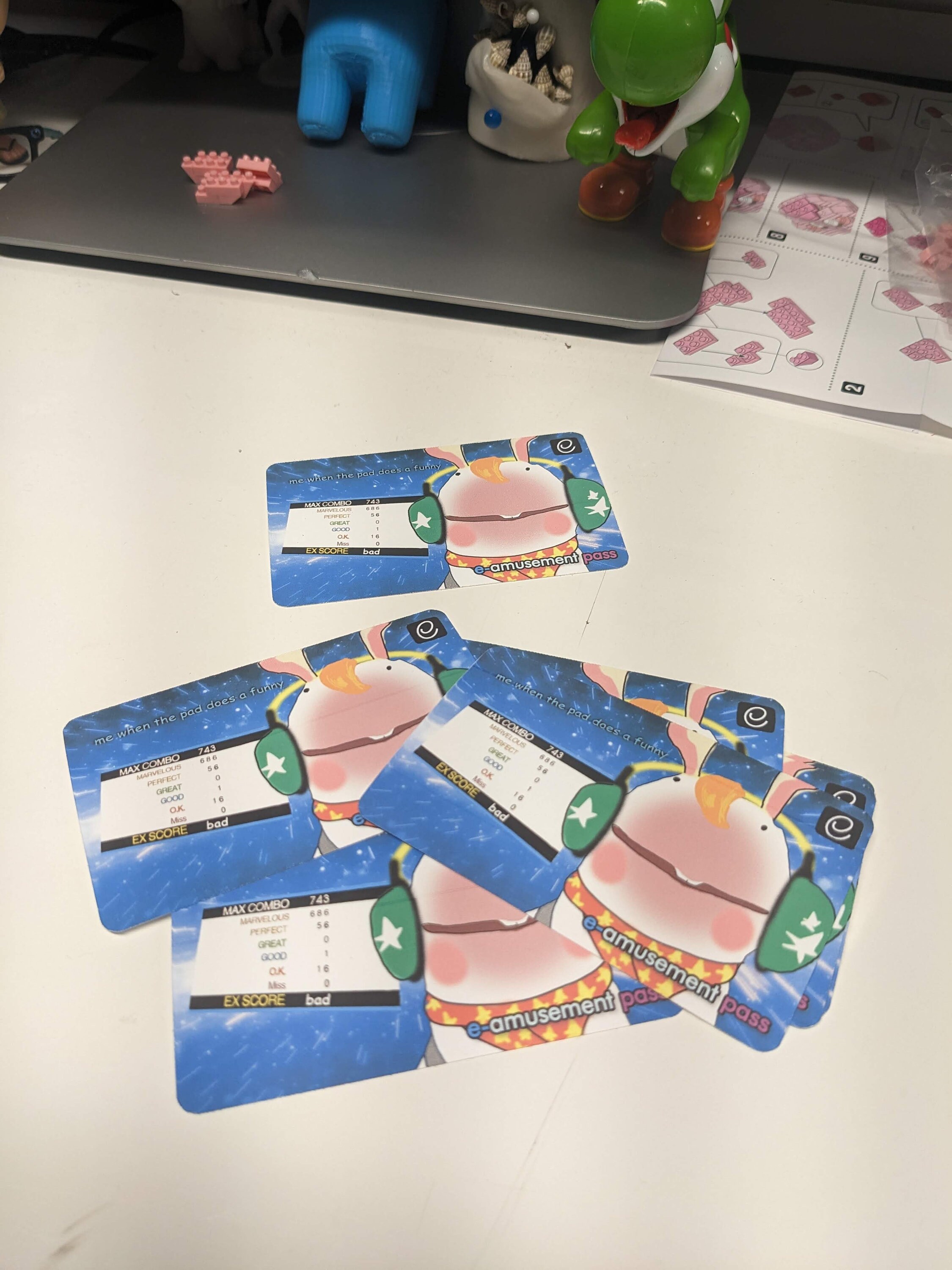 DDR Rhythm Game Meme - Card Sticker - Etsy