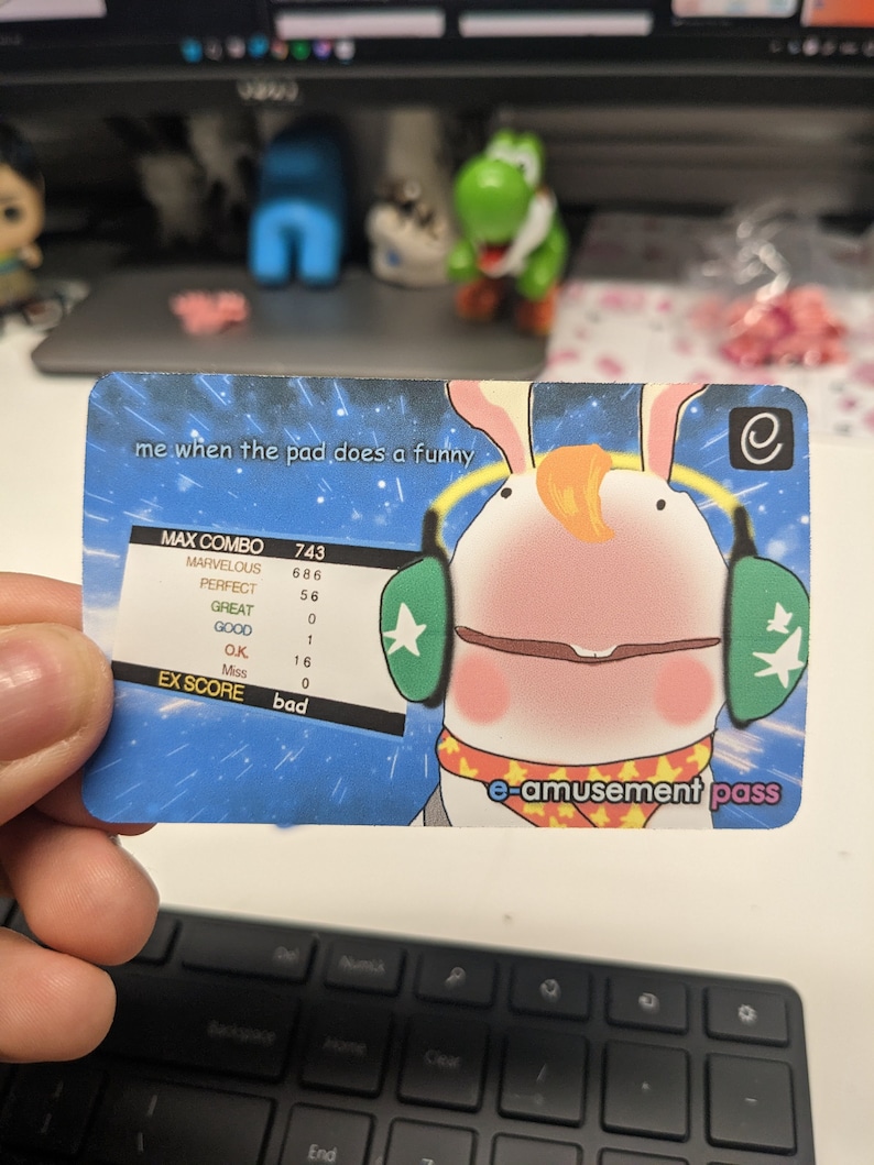 DDR Rhythm Game Meme - Card Sticker - Etsy