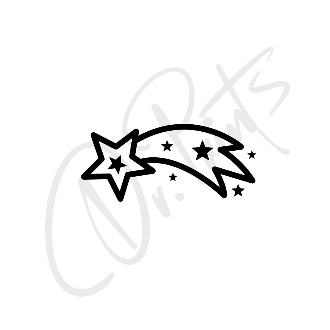 Star Car Sticker Star Car Decal Shooting Star Sticker Shooting Star ...