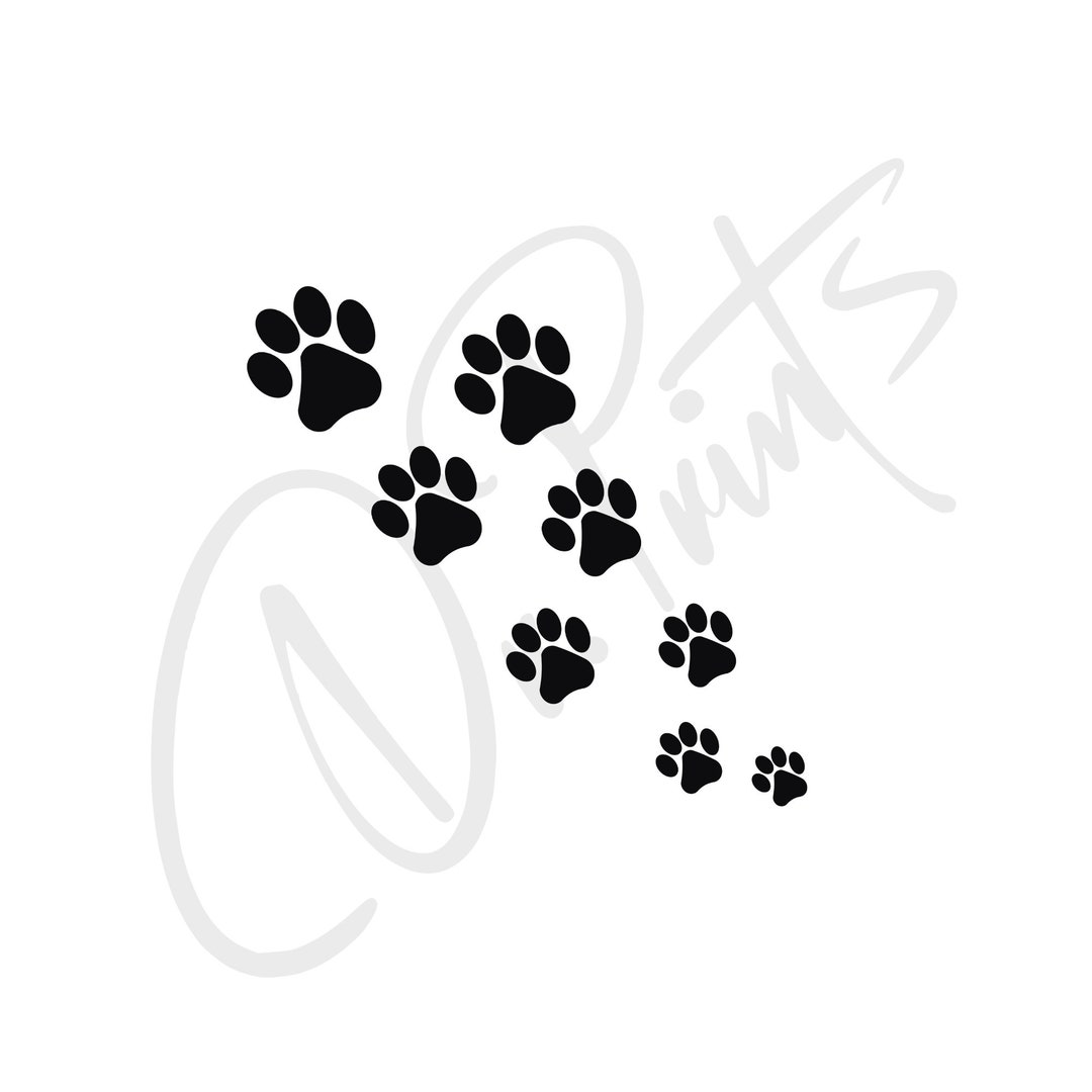 Paws Car Decal Paws Car Sticker Paws in Car Dog Paws Cute Paws Decal ...