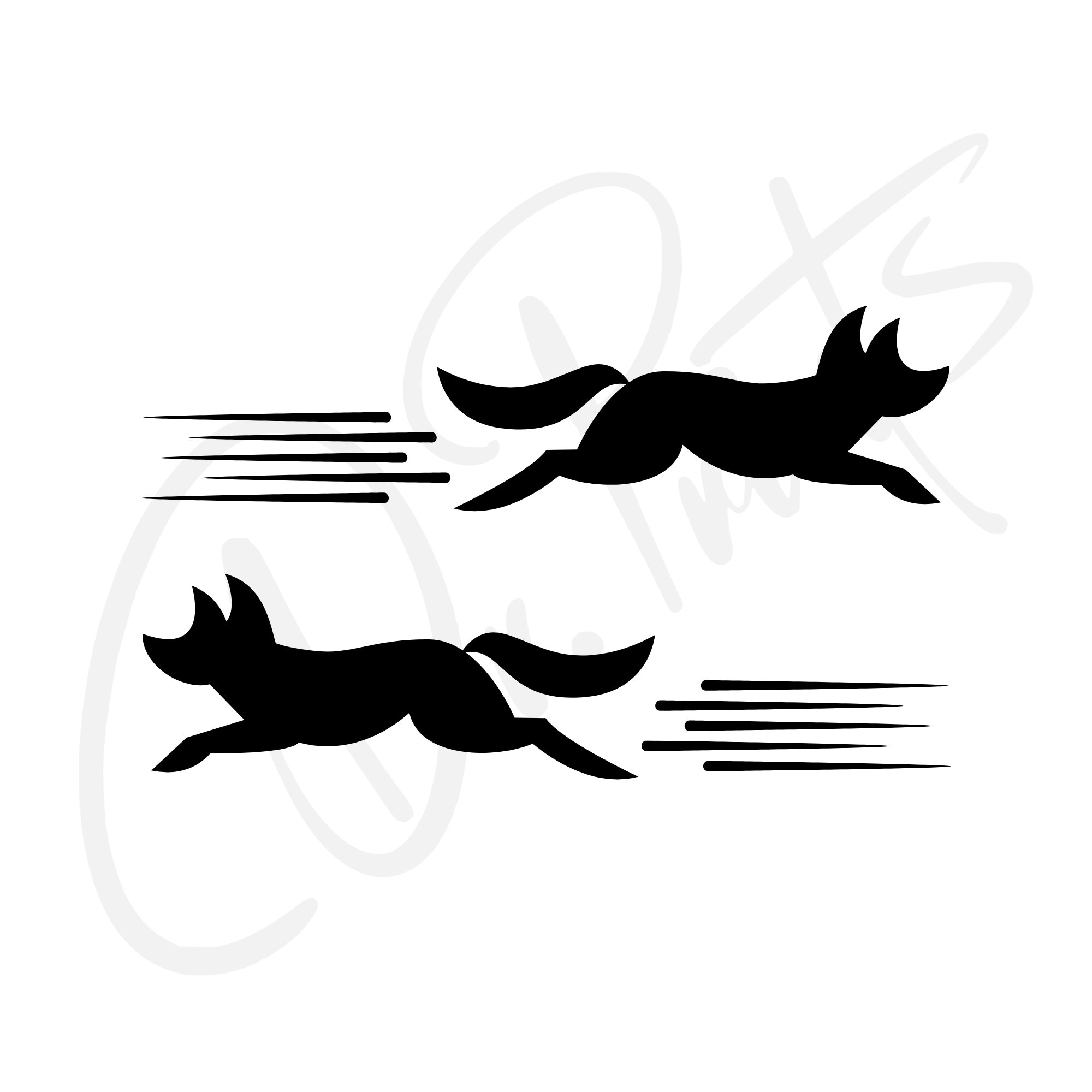 Road Runner Fox Sticker Fox Car Sticker Road Runner Sticker Road Runner ...