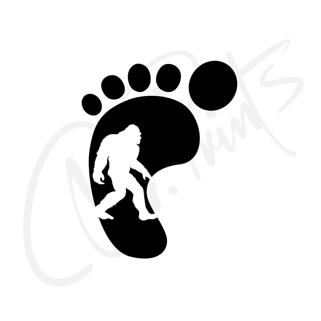 Big Foot Car Sticker Big Foot Car Decal Big Foot Sticker Big Foot ...