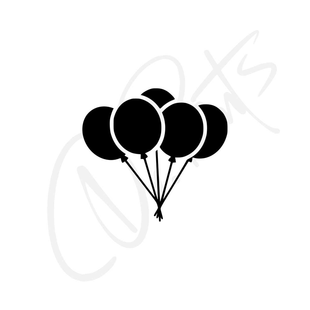 Balloons Bundle Decal Party Balloons Sticker Balloon Sticker Balloon ...