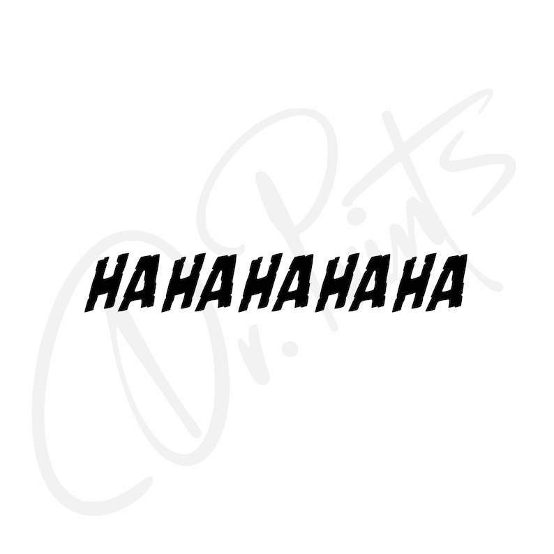 Sticker hahaha Sticker autocollant voiture drôle Sticker voiture haha ...