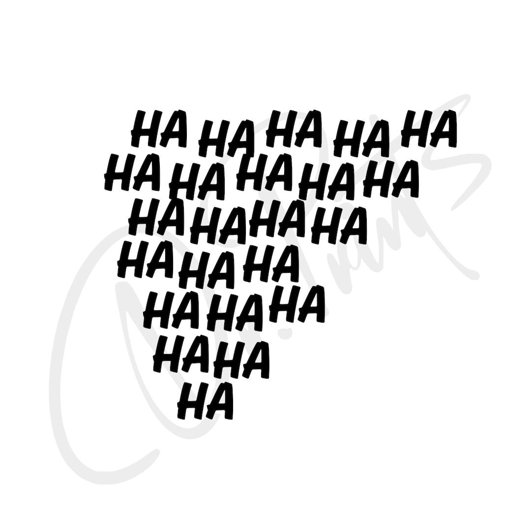 Hahaha Car Sticker Haha Car Decal Laughing Car Secal Hahaha Sticker ...