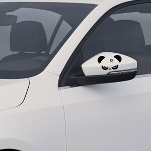 Mirror Car Decal Panda Mirror Decal Panda Mirror Sticker Panda Car ...