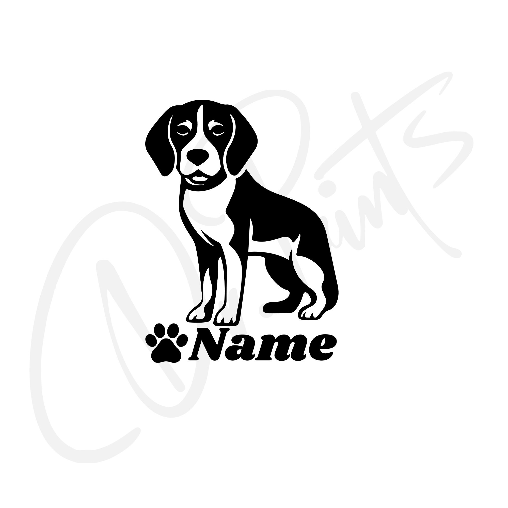 Beagle Car Sticker Beagle Decal Beagle in Car Beagle Dog in Car Beagle ...