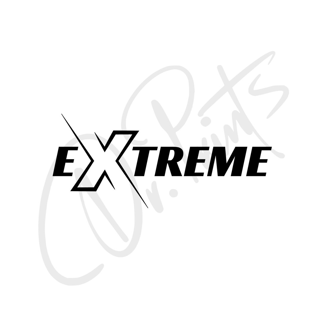 Extreme Car Decal Extreme Car Sticker Extreme Sticker Extreme Decal ...