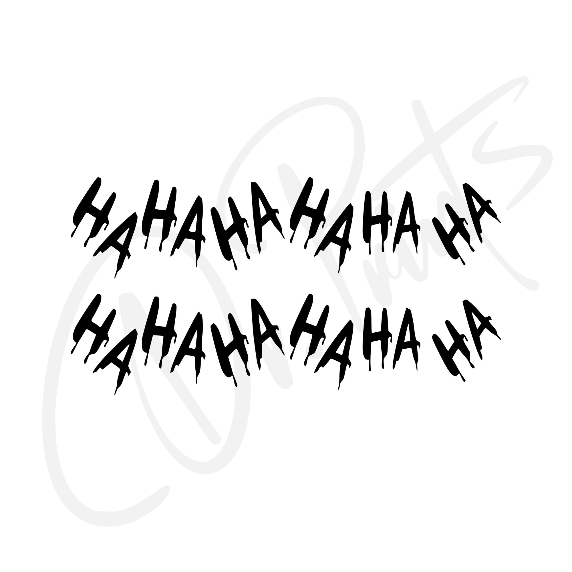 Hahaha Car Sticker Set of 2 Ha Ha Sicker Haha Sticker Hahaha Decal ...