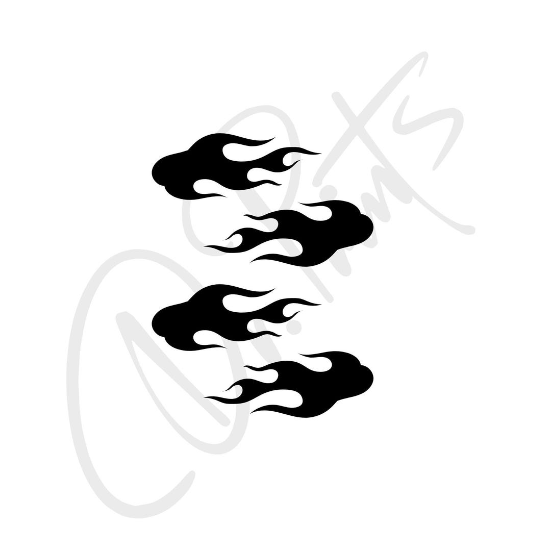 Fire Flame Sticker Set of 4 Fire Flame Sticker Fire Sticker Flame ...