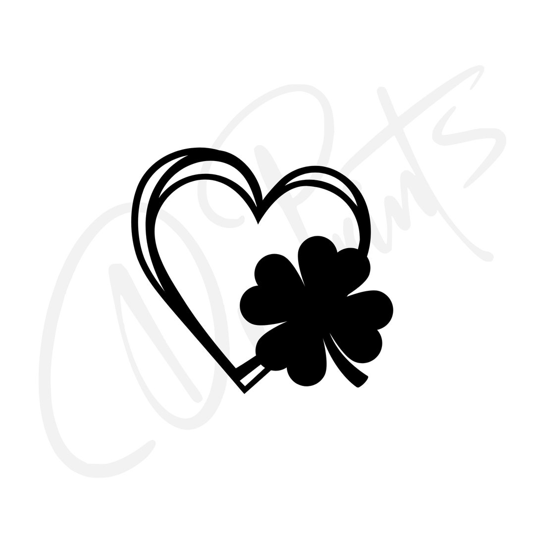 Lucky Decal Lucky Car Decal Lucky Sticker Heart Lucky Clover Sticker ...