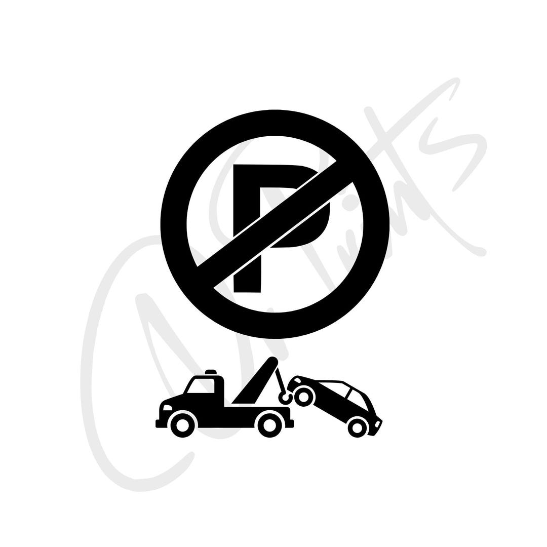 No Parking Decal No Parking Sticker Private Parking Decal Private ...