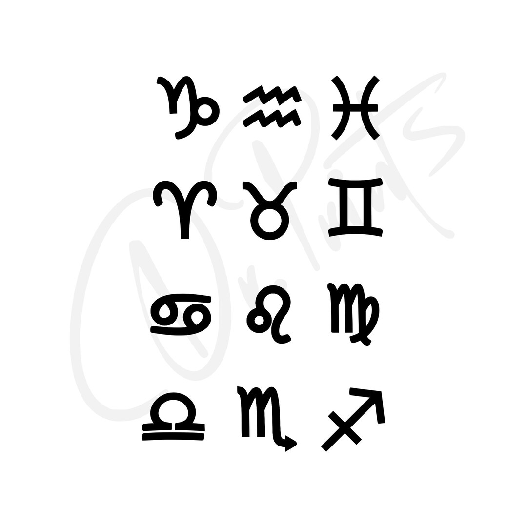 Zodiac Sign Car Sticker Zodiac Sign Decal Zodiac for Car Horoscope Car ...