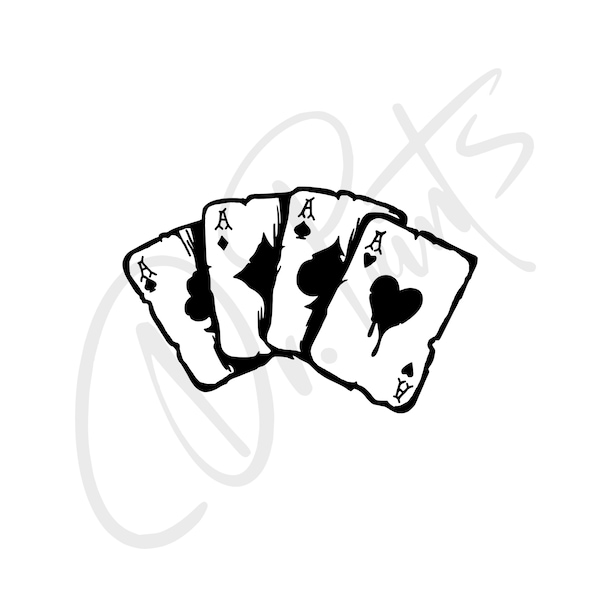Playing Cards Vinyl Decal - Etsy
