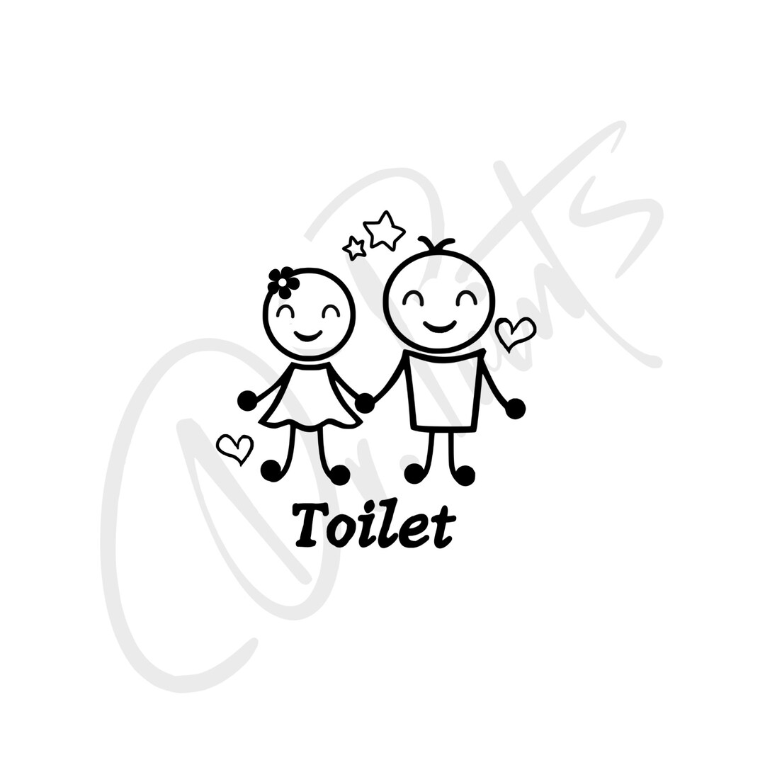 Kids Toilet Door Waterproof Toilet Door Decal Toilet Door Sticker Kids ...