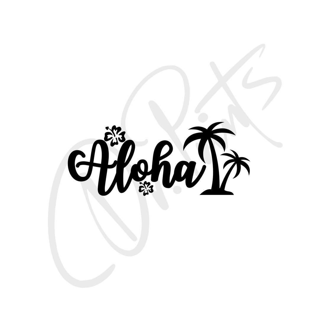 Aloha Decal Aloha Sticker Aloha Car Decal Aloha Car Sticker Summer ...