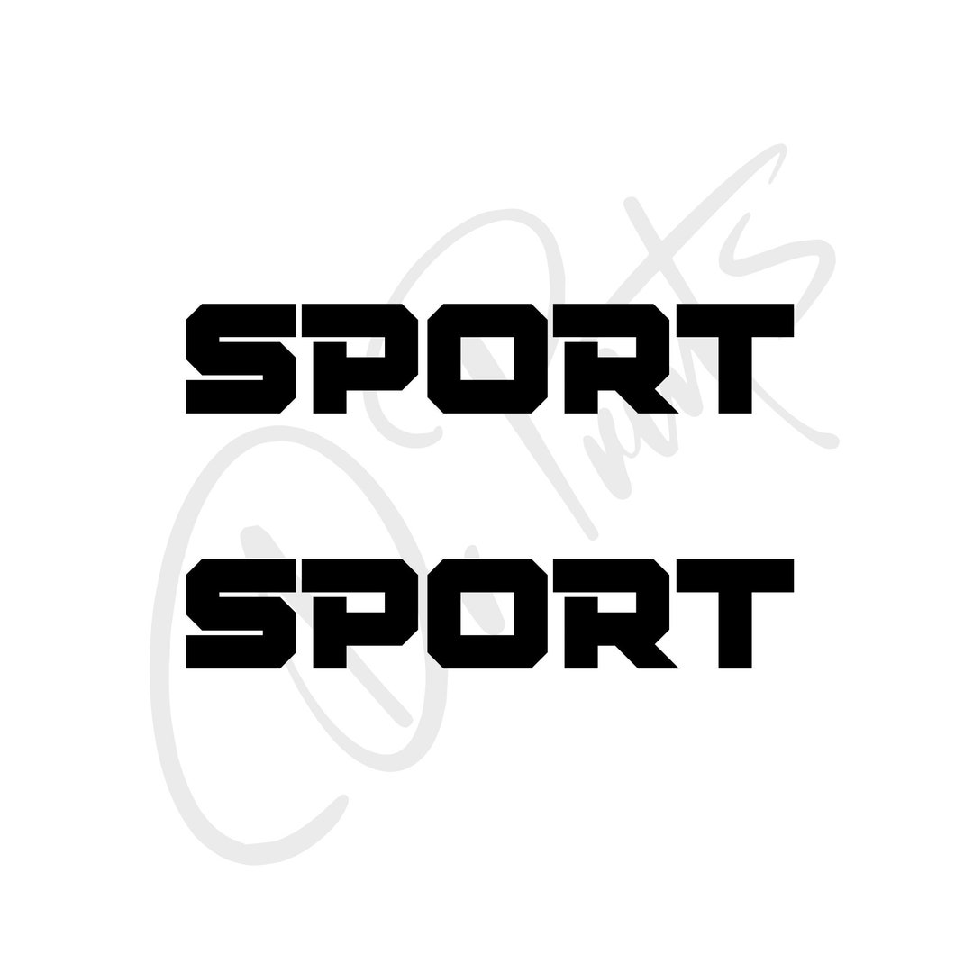Sport Car Decal Sport Car Sticker Sport Sticker Sport Decal Set of 2 - Etsy