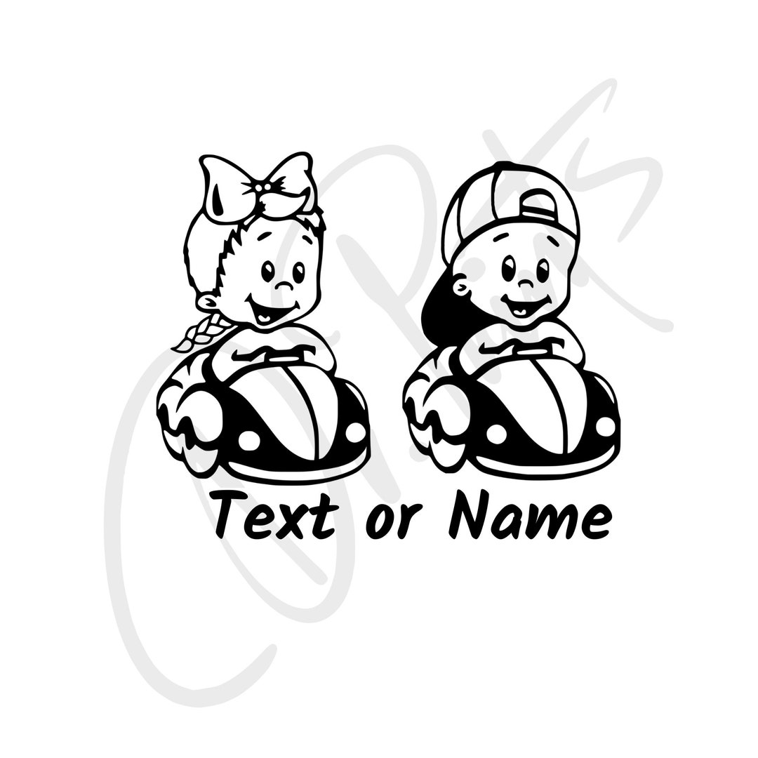 Baby on Board Decal Baby Boy Decal Baby Girl Decal Baby in Car Kids on ...