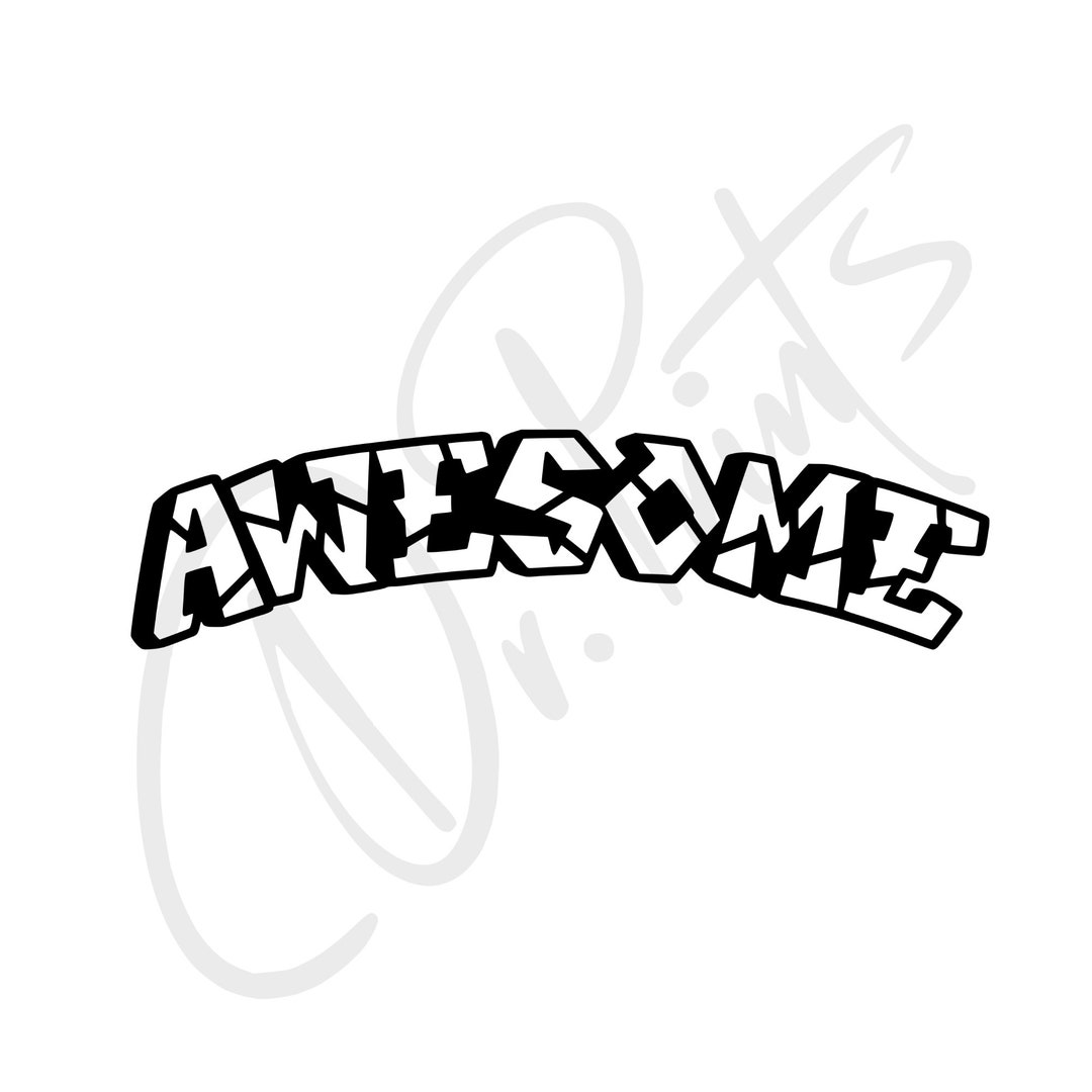 Awesome Car Decal Awesome Car Sticker Awesome Decal Awesome Sticker ...