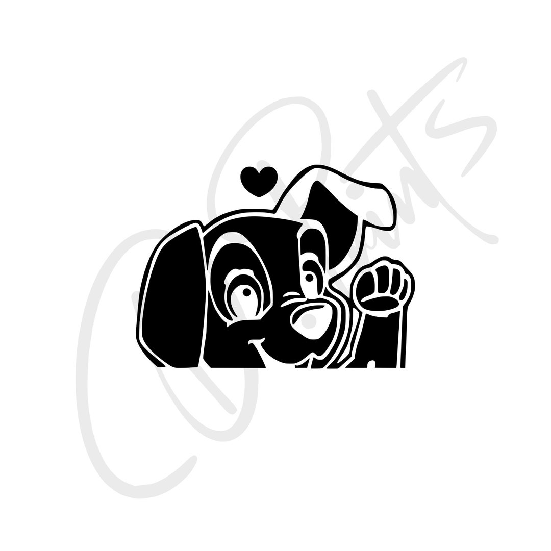 Dog Peeking Decal Cute Dog Window Decal Dog Making Hi Car Sticker Hello ...
