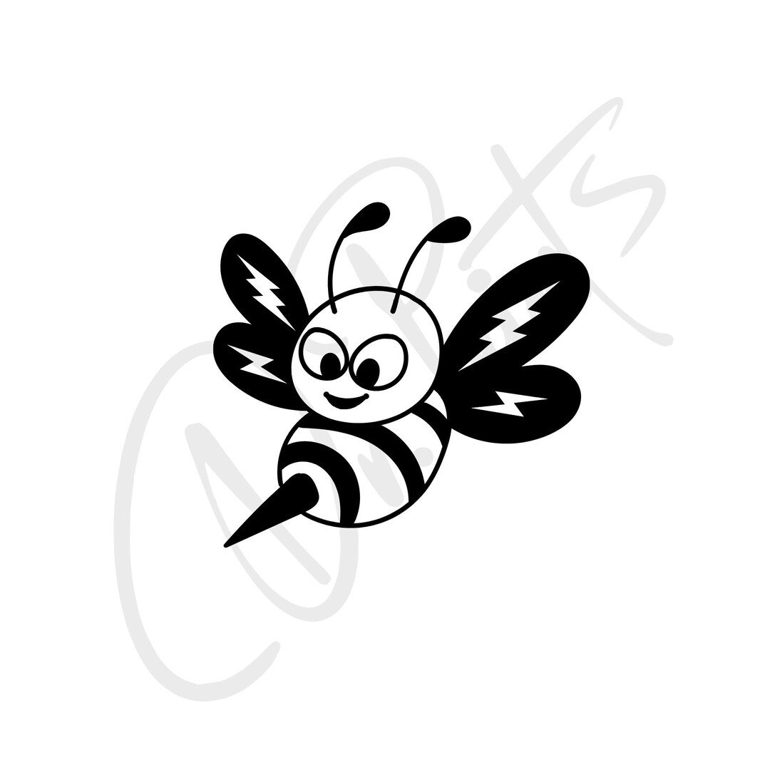 Bee Decal Bee Sticker Needle Bee Decal Needle Bee Sticker Funny Car ...