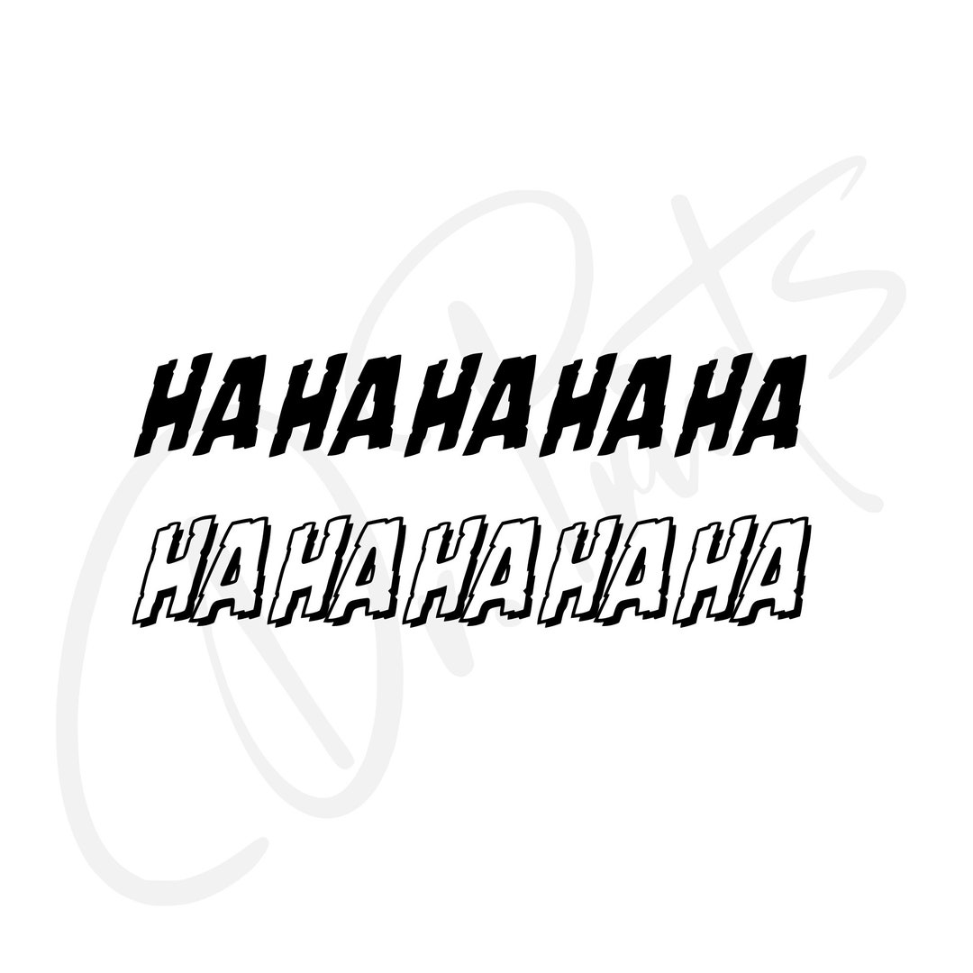 Hahaha Decal Ha Ha Sticker Funny Car Sticker Haha Car Sticker - Etsy