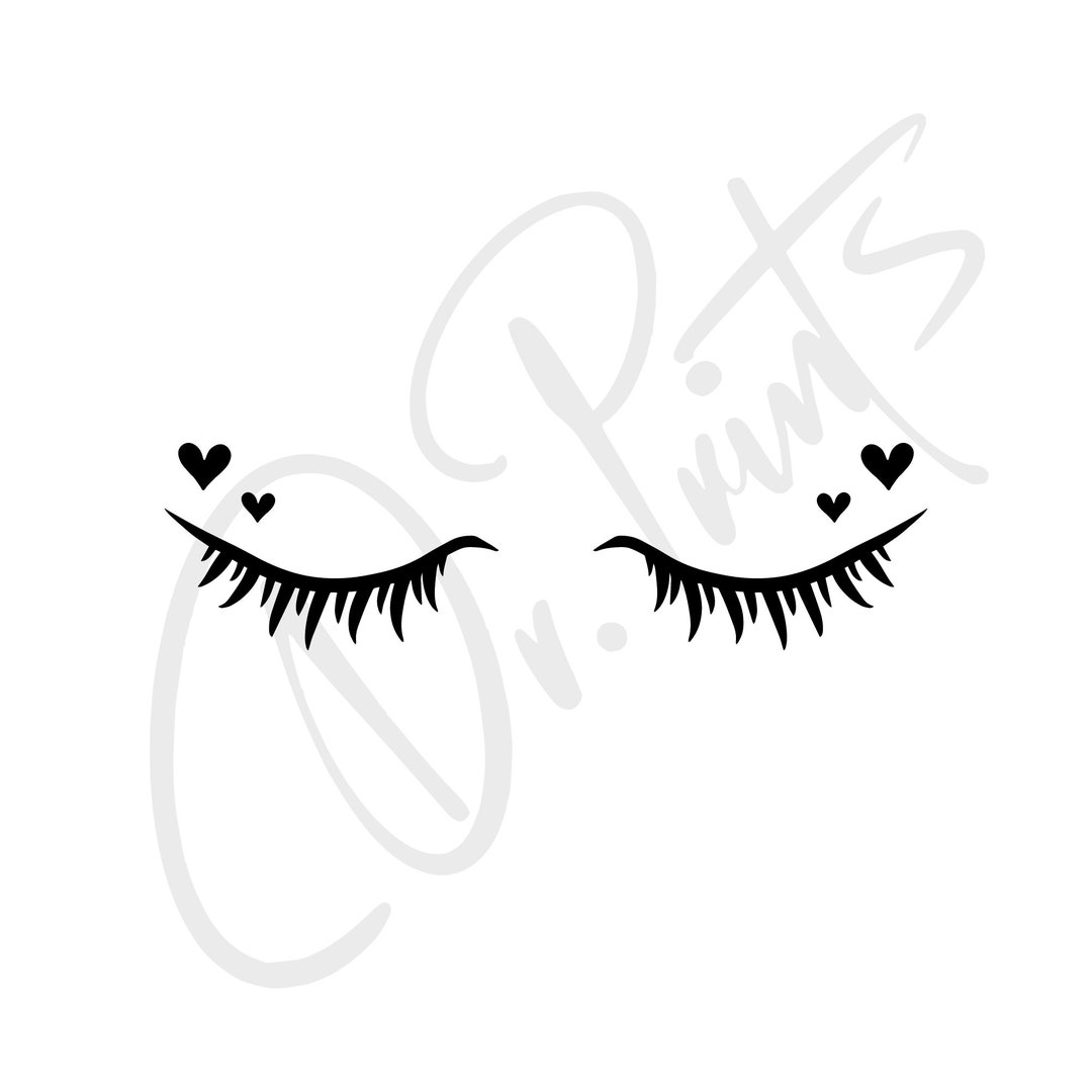 Lashes Stickers Lashes Car Decals Side Mirror Decal Lashes Car Stickers ...