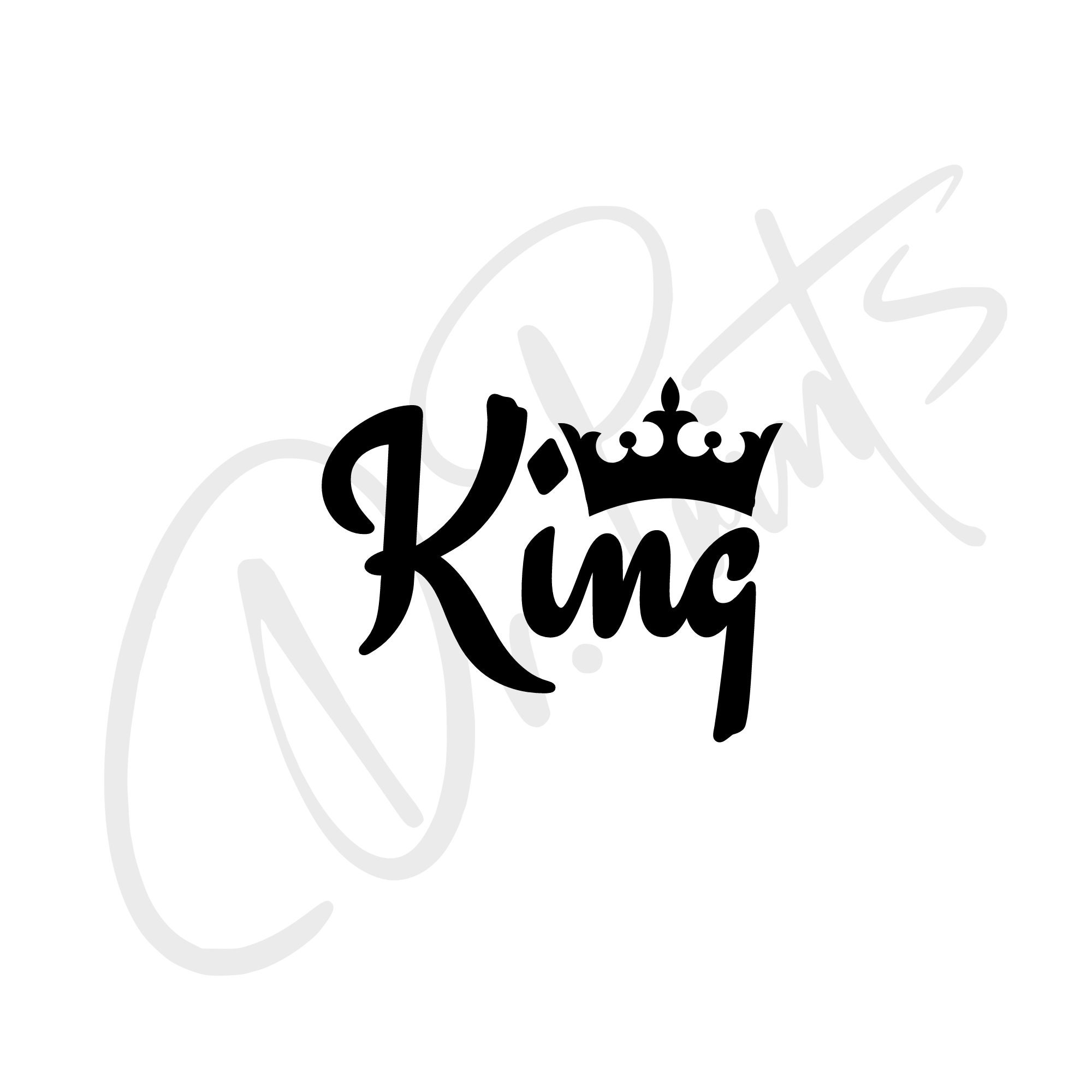 King Decal Queen Decal King Car Decal Queen Car Decal King and Queen ...